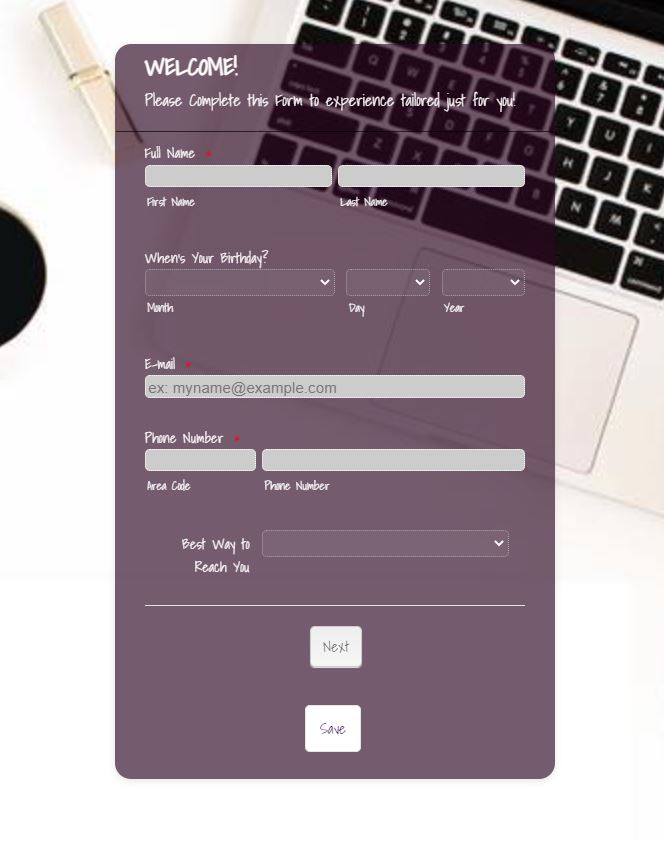Creating Form – Splio Managed Services