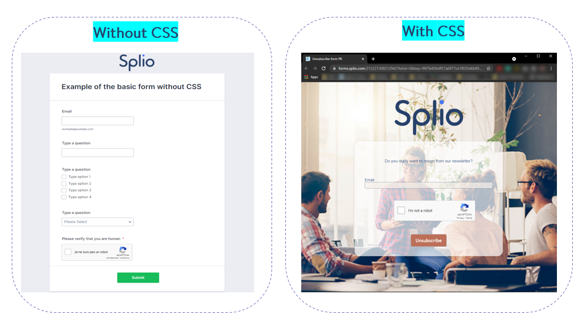 Creating Form – Splio Managed Services